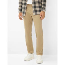 Chinohose Brax "Style EVANS", Herren, Gr. 25, Normalgrößen, braun (camelfarben), Web, 77% Baumwolle, 20% Lyocell, 3% Elasthan, Hosen