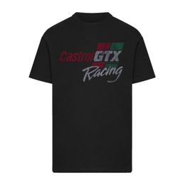 T-Shirt F4NT4STIC "Castrol Vintage Distressed GTX Racing", Herren, Gr. 4XL, schwarz, Obermaterial: 100% Baumwolle, regular fit, Rundhals, ohne Bündchen, Shirts, Official Merch