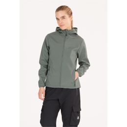 Softshelljacke WHISTLER "Luango", Damen, Gr. 40, grau, 100% Polyester, unifarben, normal, ohne Ausschnitt, Jacken Softshelljacke, mit wind- und wasserdichter Eigenschaft