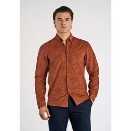 Langarmhemd LINDBERGH "LINDBERGH Cordhemd", Herren, Gr. L, Normalgrößen, dk copper, Obermaterial: 100% Baumwolle, Hemden