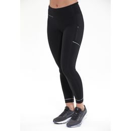 Funktionstights Endurance "Thadea", Damen, Gr. 38, EURO-Gr&ouml;&szlig;en, schwarz, 100% Nylon, unifarben, Hosen, mit effektiver Kompressionswirkung