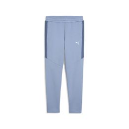 Sporthose Puma "Evostripe Hose Jungen", Mädchen, Gr. 152, Normalgrößen, blau (cool blau), Obermaterial: 23% Polyester, 77% Baumwolle; Einsatz: 20% Polyester, 80% Baumwolle; Seitentasche – Oben: 100% Baumwolle, unifarben, regular fit, Hosen