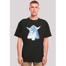 T-Shirt F4NT4STIC "Wickie und die starken M&auml;nner", Damen, Gr. S, schwarz, Obermaterial: 100% Baumwolle, oversize, Rundhals, ohne B&uuml;ndchen, Shirts T-Shirt, Retro, Heroes of Childhood, TV Serie