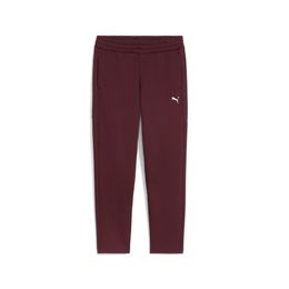 Sporthose Puma "Evostripe Jogginghose Damen", Damen, Gr. S, Normalgr&ouml;&szlig;en, rot (ruby shimmer rot), Obermaterial: 23% Polyester, 77% Baumwolle; Taschenfutter: 100% Baumwolle; Seitenpartie: 80% Baumwolle, 20% Polyester, unifarben, regular fit, Hosen Sporthose