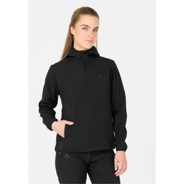 Softshelljacke WHISTLER "Luango", Herren, Gr. 46, schwarz, 100% Polyester, unifarben, normal, ohne Ausschnitt, Jacken Softshelljacke, mit wind- und wasserdichter Eigenschaft