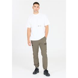 Sweathose Virtus "Ayden", Herren, Gr. L, US-Größen, grau (hellgrau), 92% Polyamid, 8% Elasthan, unifarben, lang, Hosen, im funktionalen Cargo-Design