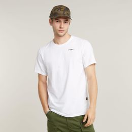 G-Star Raw T-Shirt G-STAR "Slim Base", Herren, Gr. M, weiß, Obermaterial: 95% Baumwolle, 5% Elasthan, unifarben, slim fit, Rundhals, Shirts