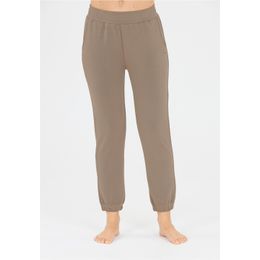 ENDURANCE ATHLECIA Sweathose ATHLECIA "Jillnana V2", Damen, Gr. 36, EURO-Gr&ouml;&szlig;en, khaki, 51% Polyester, 44% Modal, 5% Elasthan, unifarben, lang, Hosen Sweathose, aus angenehm weichem Material