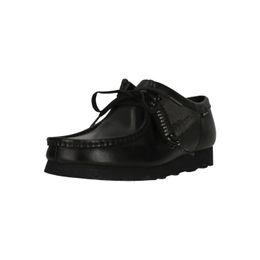 Schn&uuml;rschuh Clarks "Wallabee", Herren, Gr. 40, schwarz, Schuhe Schn&uuml;rschuh, mit Vibram-Sohle
