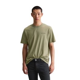 Marc O'Polo T-Shirt MARC O'POLO DENIM "mit großem Foto-Rückenprint", Herren, Gr. L, oak ash, Obermaterial: 100% Baumwolle, unifarben, relaxed fit, Rundhals, Shirts