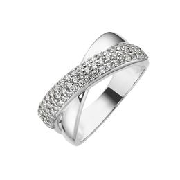 Fingerring Lady Gr. 17, silber (silber 925), Fingerringe, Damen, 17, Silber 925 (Sterlingsilber), Fingerring