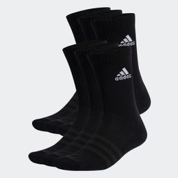 Funktionssocken adidas Performance "CUSHIONED SPORTSWEAR CREW SOCKEN, 6 PAAR", Herren, Gr. XXL (49/51), schwarz-weiß (schwarz, weiß), Obermaterial: 62% Baumwolle, 36% Polyester, 1% Elasthan, 1% Polyamid, Socken, Topseller