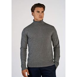 Rollkragenpullover LINDBERGH "LINDBERGH Rollkragenpull", Herren, Gr. XL, dk army blend, Obermaterial: 80% Viskose, 20% Nylon, hoch geschlossener Ausschnitt, Pullover