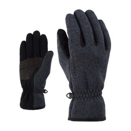 Multisporthandschuhe Ziener "IMAGIO-Z glove unisex", Damen, Gr. 9.5, schwarz (schwarz m&eacute;lange), Materialmix, Handschuhe