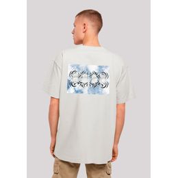T-Shirt F4NT4STIC "Wickie und die starken M&auml;nner Turn Your Head", Damen, Gr. 4XL, grau (lightasphalt), Obermaterial: 100% Baumwolle, oversize, Rundhals, ohne B&uuml;ndchen, Shirts T-Shirt, Retro, Heroes of Childhood, TV Serie