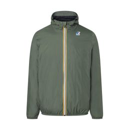 Arbeitsjacke K-way "K-way Funktionsjacke LE VRAI 4.0 CLAUDE WARM", Herren, Gr. L, grün schwarzish, Obermaterial: 100% Nylon, Füllung: 100% Polyester, Jacken