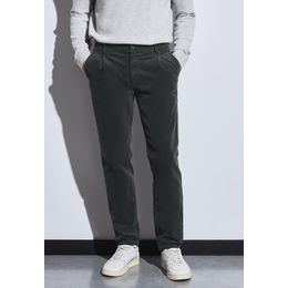 Cordhose Street One MEN, Herren, Gr. 30, Länge 32, graphite grau, Cord, 98% Baumwolle, 2% Elasthan, unifarben, regular fit lang, Hosen, Middle Waist