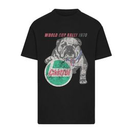 T-Shirt F4NT4STIC "Castrol 1970", Herren, Gr. L, schwarz, Obermaterial: 100% Baumwolle, regular fit, Rundhals, ohne Bündchen, Shirts, Official Merch