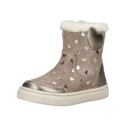 Stiefelette Geox "Geox Stiefelette Leder/Textil", Kinder, Gr. 23, beige, Leder, Textil, Schuhe