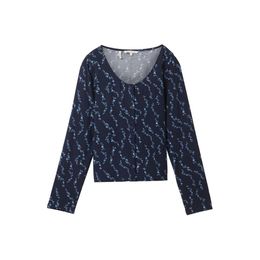 Tom Tailor Denim Bluse Damen Gr&ouml;&szlig;e S navy / hellblau
