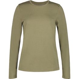 Icepeak Damen Langarmshirt Merino Gretna Dark Green (Größe: M)