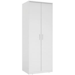 Xora Kleiderschrank, Wei&szlig;, Holzwerkstoff, 1 F&auml;cher, 72x194x54 cm, erweiterbar, Typenauswahl, Schlafzimmer, Kleiderschr&auml;nke, Dreht&uuml;renschr&auml;nke