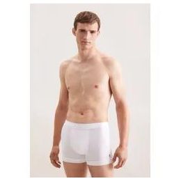 Boxershorts Seidensticker "Schwarze Rose", Herren, Gr. S, weiß, 95% Baumwolle 5% Elastan, unifarben, Unterhosen, Boxershorts Uni
