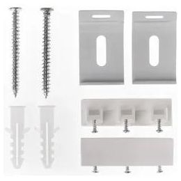 Sichtschutzbefestigungen Zubehör-Set LICHTBLICK ORIGINAL Gr. 1, weiß, B:4,1cm H:2,5cm, Kunststoff, Sichtschutzbefestigungen