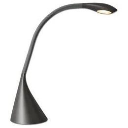 Näve NÄVE LED Tischleuchte "Alf", grau, Ø 13,5cm H: 39,5cm, 1 Stk., Leuchten, 3-Stufen dimmbar, touch function,USB output, charging station 5V DC, Schreibtischlampe