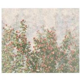 Vliestapete Komar "Digitaldruck Vlies - Wall Roses - Größe 300 x 250 cm", bunt, B:300 L:250, Vlies, Tapeten, Wohnzimmer, Schlafzimmer