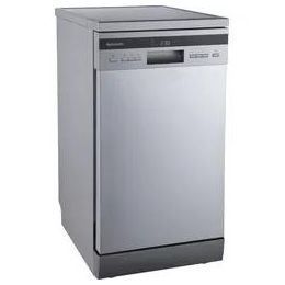 Hanseatic Standgeschirrspüler "HG4585C10T7636EI", Energieeffizienz: C (A-G), silber (silberfarben), B:44,8cm H:84,5cm T:60cm, Geschirrspüler