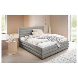 Polsterbett "Maylis", grau, B:192cm L:211cm, 100% Polyester, LeGer Home by Lena Gercke, Betten, Polsterbett ohne Bettkasten Polsterbett, wahlweise mit und ohne Matratze und Lattenrost, auch in 200cm Breite