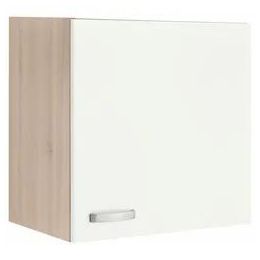H&auml;ngeschrank Optifit "Faro", wei&szlig; (wei&szlig; matt), B:60cm H:57,6cm T:34,6cm, Schr&auml;nke, H&auml;ngeschrank, mit Metallgriff, Breite 60 cm