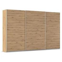 Schwebet&uuml;renschrank OTTO HOME "Kleiderschrank Schrank Garderobe AGORDO mit Dekor- oder Hochglanzfront", braun (eiche artisan, griffleisten alufarbig), B:360cm H:229cm T:62cm, Holzwerkstoff, Schr&auml;nke, Schwebet&uuml;renschrank, in 4 Breiten und 2 H&ouml;hen MADE IN GERMANY