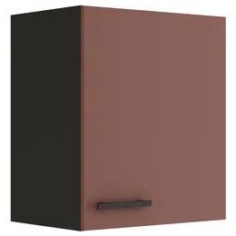 H&auml;ngeschrank Optifit "Palma", rot (rostrot, anthrazit), B:50cm H:57,6cm T:34,6cm, Holzwerkstoff, Schr&auml;nke, H&auml;ngeschrank, Breite 50 cm, 1 T&uuml;r, 1 Einlegeboden