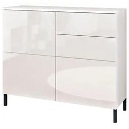 borchardt Möbel Kommode BORCHARDT MÖBEL "Haama", weiß (weiß hochglanz), B:93cm H:80cm T:35cm, Spanplatte, Sideboards, Breite 93 cm