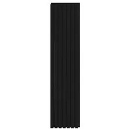 Wandboard BASIC BY BALCULINA "Deko", schwarz (schwarz matt), B:31cm H:133cm T:2cm, MDF, Polyester, Regale, Im 4er-Set, B/H je 31x133 cm, verschönert Räume und Wände