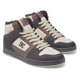 Sneaker DC Shoes "Manteca 4 Hi Wr", Gr. 9(42), grau (dunkelgrau, light grau), 51.34% Leder, 24% Synthetikmaterial, 24.66% Polyester, Schuhe