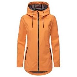 Kurzmantel Ragwear "Zuzka Sport", Damen, Gr. XS (34), orange, Obermaterial: 100% Polyester; Innenfutter: 100% Polyester, Basic, tailliert Po-bedeckend, hoch geschlossener Ausschnitt, &Auml;rmel ohne &Auml;rmelschlitz elastischer Bund mit innenliegendem Gummizug, M&auml;ntel Kurzmantel, Wasserdichter kurzer &Uuml;bergangsmantel f&uuml;r Damen