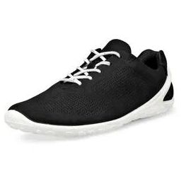 Sneaker Ecco "Biom Lite W", Damen, Gr. 40, schwarz, Leder, Schuhe, Freizeitschuh, Halbschuh, Schnürschuh in moderner Optik