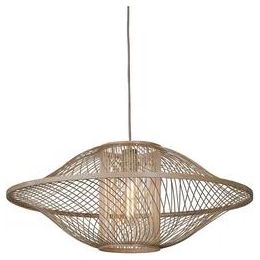 GOOD & MOJO Hängeleuchte "MENDOZA", beige (natur), 1, Ø 70cm H: 30cm, Leuchten