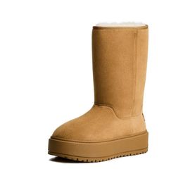 Bershka Boots Damen Größe 37 camel Winterschuhe