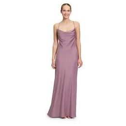 Abendkleid Vera Mont "Damen mit Wasserfallausschnitt", Damen, Gr. 38, Normalgr&ouml;&szlig;en, lila (powder lila), Obermaterial: 97% Polyester, 3% Elasthan; Futter: 100% Polyester, figurumspielend lang, Wasserfallausschnitt, Kleider Abendkleid