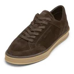 Marc O'Polo Sneaker MARC O'POLO "aus edlem Velours-Rindleder", Herren, Gr. 41, braun (schwarz earth), Obermaterial: 100% Leder (Rind), unifarben, Schuhe