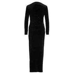 Abendkleid Vera Mont "Damen Abendkleid mit V-Ausschnitt", Damen, Gr. 40, Normalgrößen, schwarz, Samt, Obermaterial: 90% Polyester, 10% Elasthan. Futter: 100% Polyester., figurbetont lang, V-Ausschnitt, Kleider