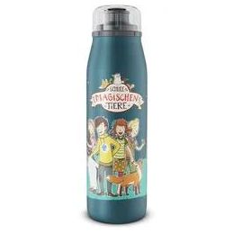Isolierflasche Alfi "KIDS ISO BOTTLE, Edelstahlkörper, spülmaschinenfest", sdmt gruppe blau, H:23,92cm, Edelstahl, Kunststoff, Silikon, Tritan, Trinkflaschen, 12h heiß & 24h kalt, Trinköffnung mit konsistentem Trinkfluss