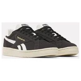 Sneaker Reebok CLASSIC "CLUB C GROUNDS UK", Herren, Gr. 38,5, washedschwarz, paperwei&szlig;, chalk, Leder, Synthetik, Schuhe Sneaker