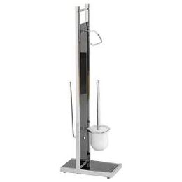 Badaccessoire-Set Heine HOME, schwarz, Chrom, Glas, Badaccessoires-Sets