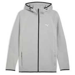 Sweatjacke Puma "Evostripe Hoodie Herren", Herren, Gr. M, gray echo, Obermaterial: 77% Baumwolle, 23% Polyester; Taschenfutter: 100% Baumwolle; Einsatz: 80% Baumwolle, 20% Polyester, Sweatjacken