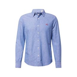 Levi's LEVI'S Hemd 'Battery Housemark Slim Fit Shirt' Herren Größe XXL blaumeliert / rot